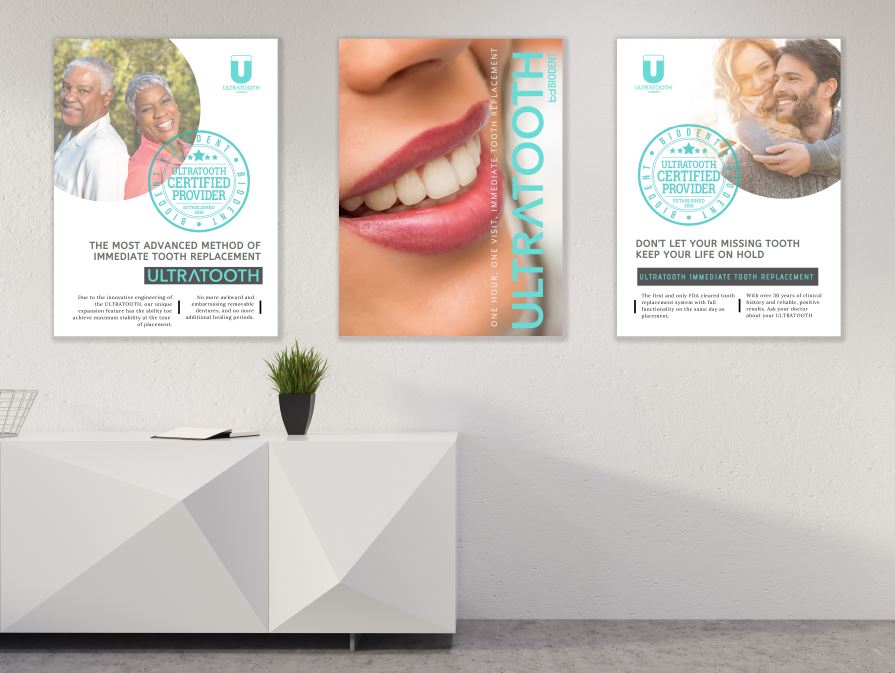 Ultratooth Certified Provider Poster Trio – BIODENT INC
